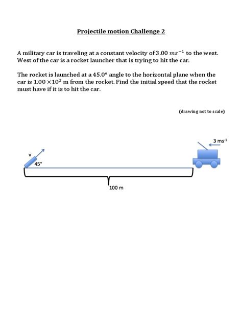 projectile motion challenge 2 pdf