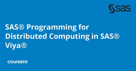 sas® programming for distributed computing in sas® viya® coursya