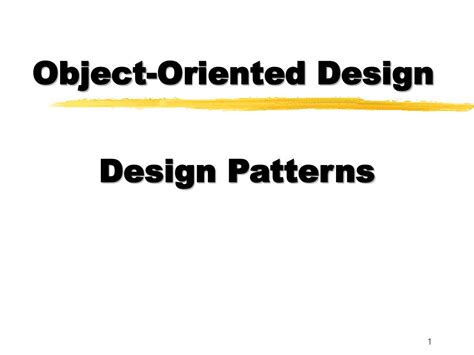 ppt object oriented design powerpoint presentation free download