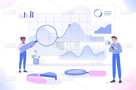 数据分析的概念。小人与仪表盘、图表和图表互动。大数据与商业统计概念,矢量图解素材 花瓣网 数据分析的概念。小人与仪表盘、图表和图表互动。大数据与商业统计概念,矢量图解素材 花瓣网