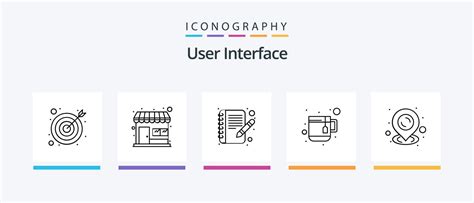 user interface line 5 icon pack including streamline map bulb view eye creative icons