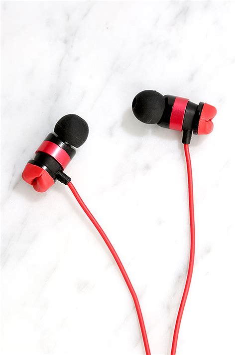 Cute Red Earbuds Lips Earbuds 2500 Lulus