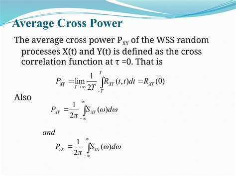 Random Processes Spectral Characteristics Ppt
