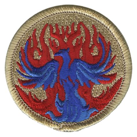 Red Flame Phoenix Scout Patrol Patch