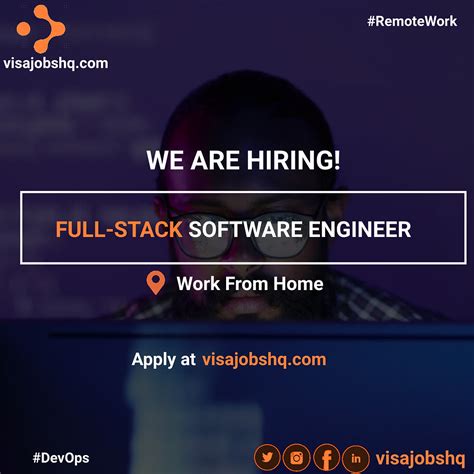 hiring now for the role of full stack software engineer work is fully