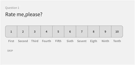 Css To Customize The Opinion Scale Text Css Knowledge Bonanza 🕺