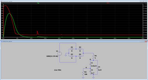 Strange Pulldown Resistor Behavior With Power Mosfet And Full Wave Rectifier In Ltspice