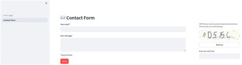 contact form template as a streamlit multipage app show the community streamlit