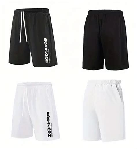 Големи размери Ежедневни къси панталони Мъжки широки спортни Temu