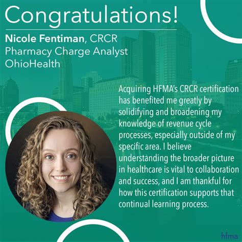 Hfma Central Ohio On Linkedin Centralohiohfma Hfma Certificationspotlight Healthcarefinance…