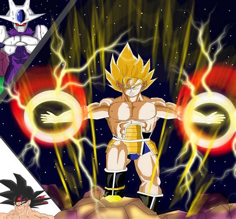 U13 Ssj Kakarot Fires Death Wheel At Cooler By Arguvandal On Deviantart