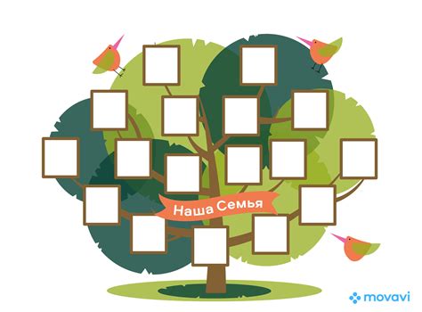 Как составить генеалогическое древо семьи и рода Шаблон
