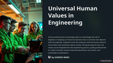 Universal Human Values In Engineeringpptx