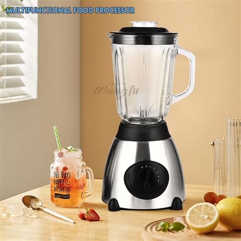 เครื่องปั่นน้ำผลไม้ 850w อเนกประสงค์ ใบมีดสแตนเลส ปั่นน้ำแข็งได้ ความจุใหญ่ 1 5 ลิตร กำลังสูง