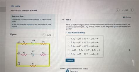 Solved Which Of The Following Equations Results From Correct
