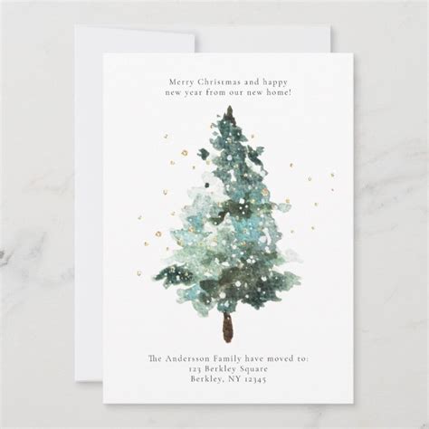 Christmas Tree Moving Announcement Card Zazzle