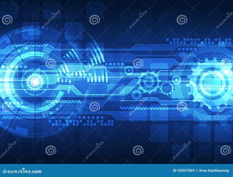 Vector Digital Technology Concept Abstract Background Stock Vector Illustration Of Laser