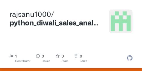 Github Rajsanu1000pythondiwalisalesanalysis