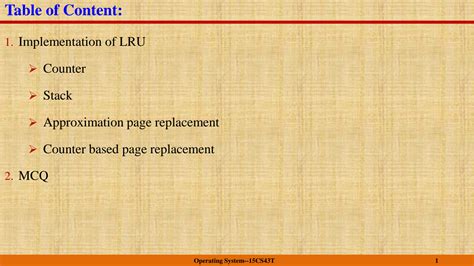 Solution Implementation Of Lru Counter Stack Approximation Page