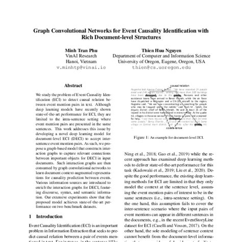 Graph Convolutional Networks For Event Causality Identification With
