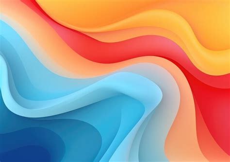 Premium Ai Image Abstract Colorful Wavy Gradient Background Smooth Color