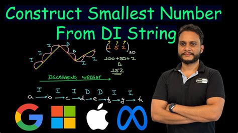 Construct Smallest Number From Di String Leetcode 2375 Youtube