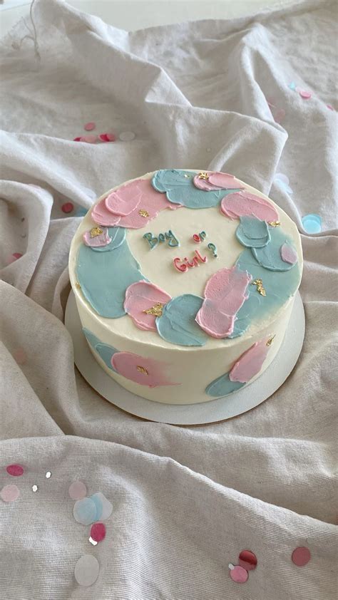 Бенто торт на гендер пати в 2024 г Торт для беременных Торт на день рождения Торт
