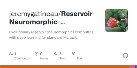 Github Jeremygatineaureservoir Neuromorphic Computing Evolutionary Reservoir Neuromorphic