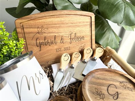 Personalized Wedding T Basket For Newlywed Custom Basket For Bridal