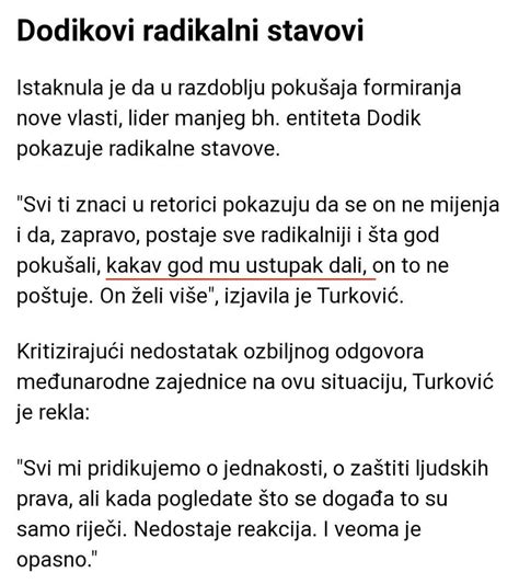 Радован Ковачевић On Twitter Није БиХ Бисерина и Бакирова да би они Српској давали било какве