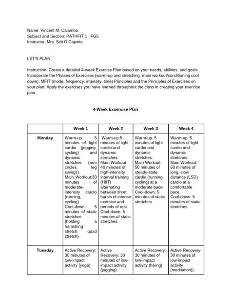 Pathfit 1 Pdf Strength Training Aerobic Exercise