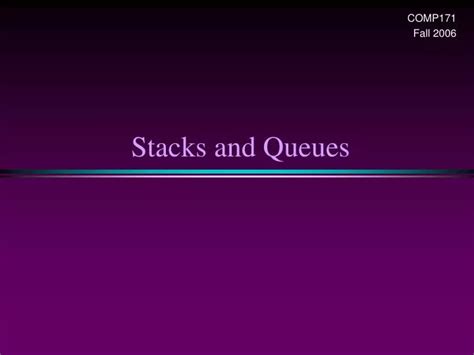 Ppt Stacks And Queues Powerpoint Presentation Free Download Id3098885