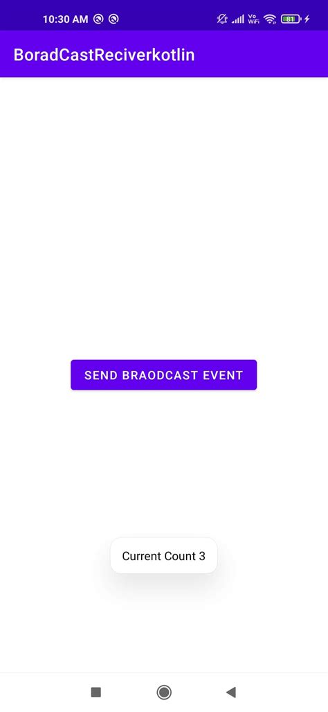 Broadcast Receiver Android Kotlin