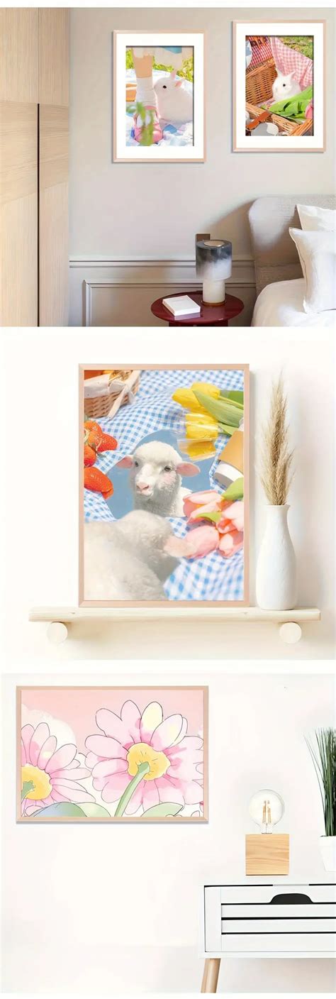 3048x4572cm 크기의 클래식 로즈 골드 알루미늄 사진액자 3개 세트 세로로 걸거나 탁자 위에 놓을 수 있는 사진