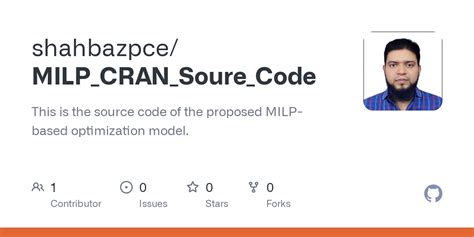 github shahbazpce milp cran soure code this is the source code of the proposed milp based