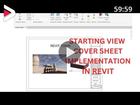 Revit Tutorial How to Create a Cover Sheet and Starting View by Revit Town دیدئو dideo
