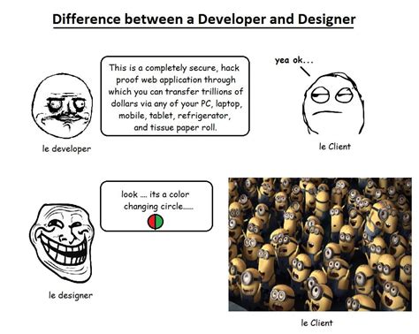 Difference Between A Programmer And Designer Rprogrammerhumor