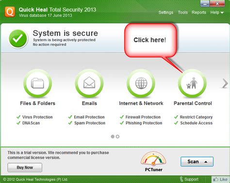 How To Set Up Quick Heal Parental Control Feature