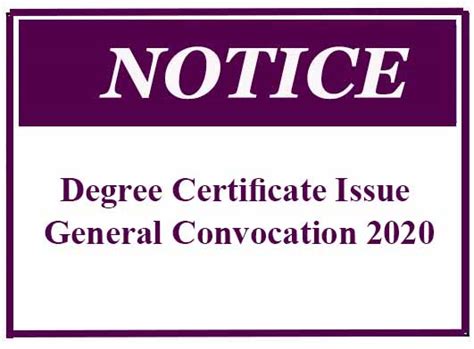 Degree Certificate Issue General Convocation 2020 Faculty Of Indigenous Medicine