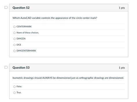 Solved Which Autocad Variable Controls The Appearance Of The