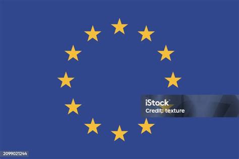 유럽 연합 깃발 유럽 연합 Eu 국기 공식 표준 깃발 표준 색상 디지털 일러스트 레이 션 컴퓨터 일러스트 레이 션 벡터 일러스트 레이 션 0명에 대한 스톡 벡터 아트 및
