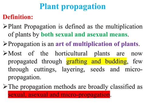 Plant Propagation Sexual And Asexual Propapagationpptx Gardening