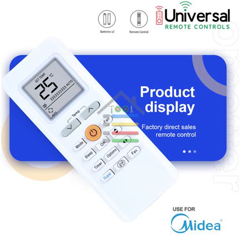 Jual REMOTE AC MIDEA RG A BGEF INVERTER LOW WATT STD Shopee Indonesia