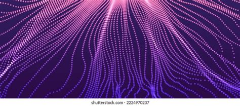 Array Dynamic Emitted Particles 3d Technology Stock Vector Royalty Free 2224970237 Shutterstock
