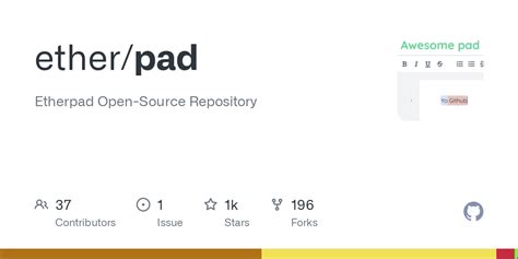 GitHub Ether Pad Etherpad Open Source Repository