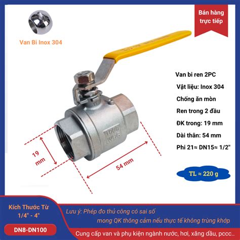 Van Bi Inox Phi H Ng D Y Lo I I Van N C Inox Dn Pc Ng M Ki U Tay G T N I U