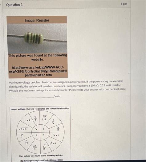 Solved Maximum Voltage Problem Resistors Are Assigned A Chegg Com