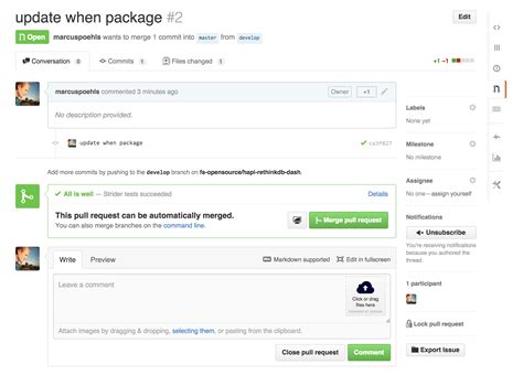 Strider Report Build Status To Github