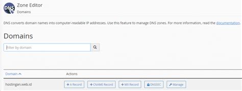 Panduan Setting Dns Melalui Cpanel Panduan Knowledgebase Hostingan