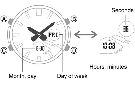 Cycling Between Timekeeping Mode Digital Display Contents Module No 5699 Edifice Support Casio